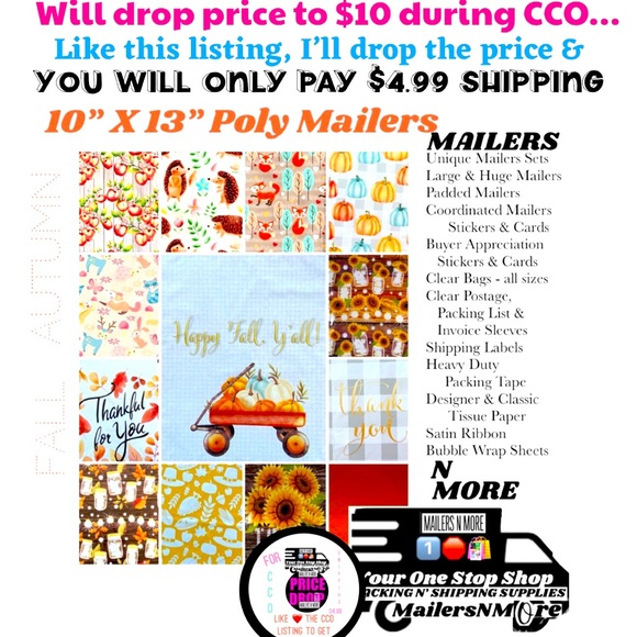 Mailers N More | Office | X 13 Poly Mailers Cco Price Drop Deal Fall ...